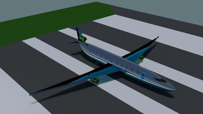 Plane with flight animation 3D model animated | CGTrader