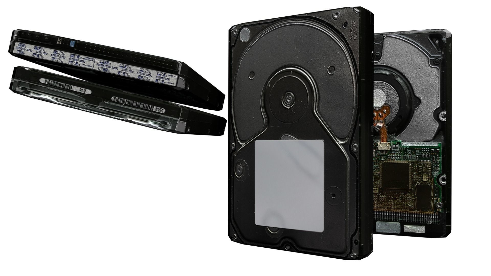 3D model HDD Hard Drive Computer Part Memory Tech Machine Metal PC VR ...