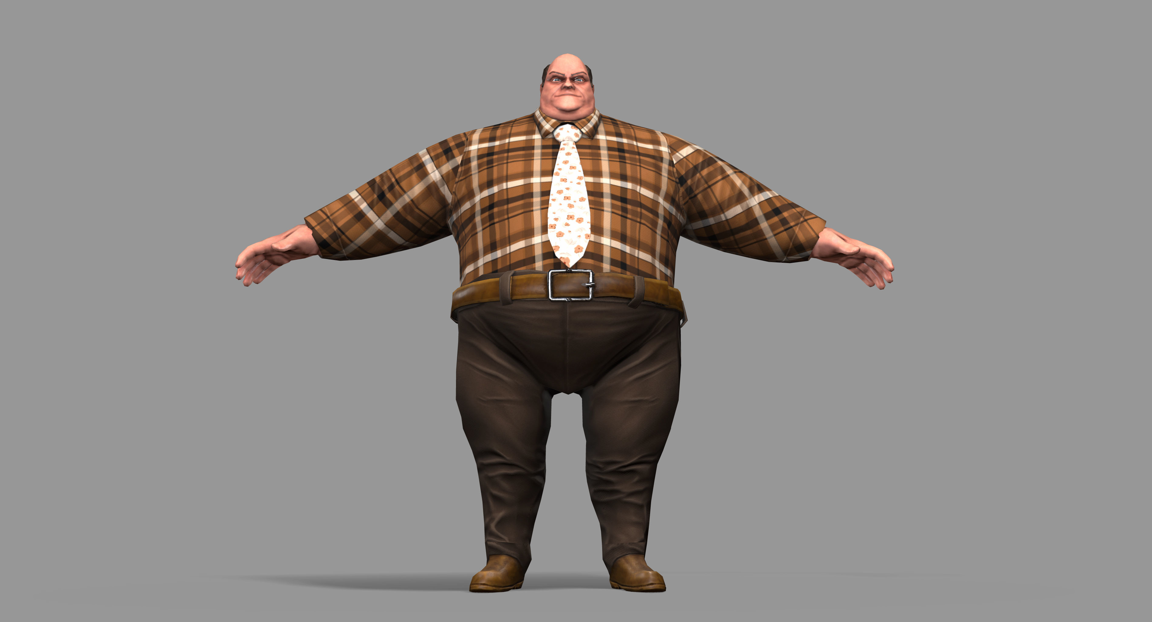 3D model Fat Man VR / AR / low-poly | CGTrader