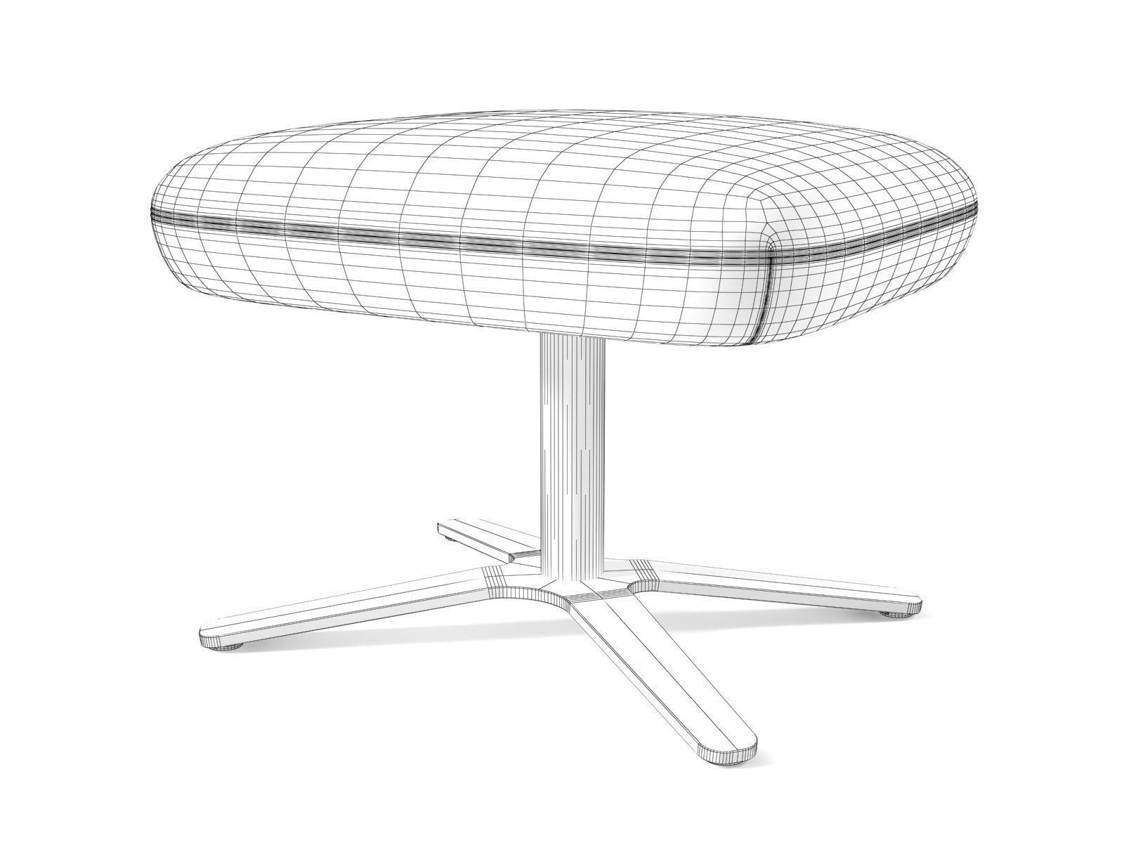 1717 Mesh 805 Armchair and 750 Footstool 3D model | CGTrader