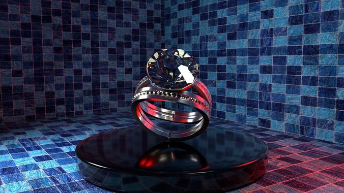 RING SCENE 3D model | CGTrader