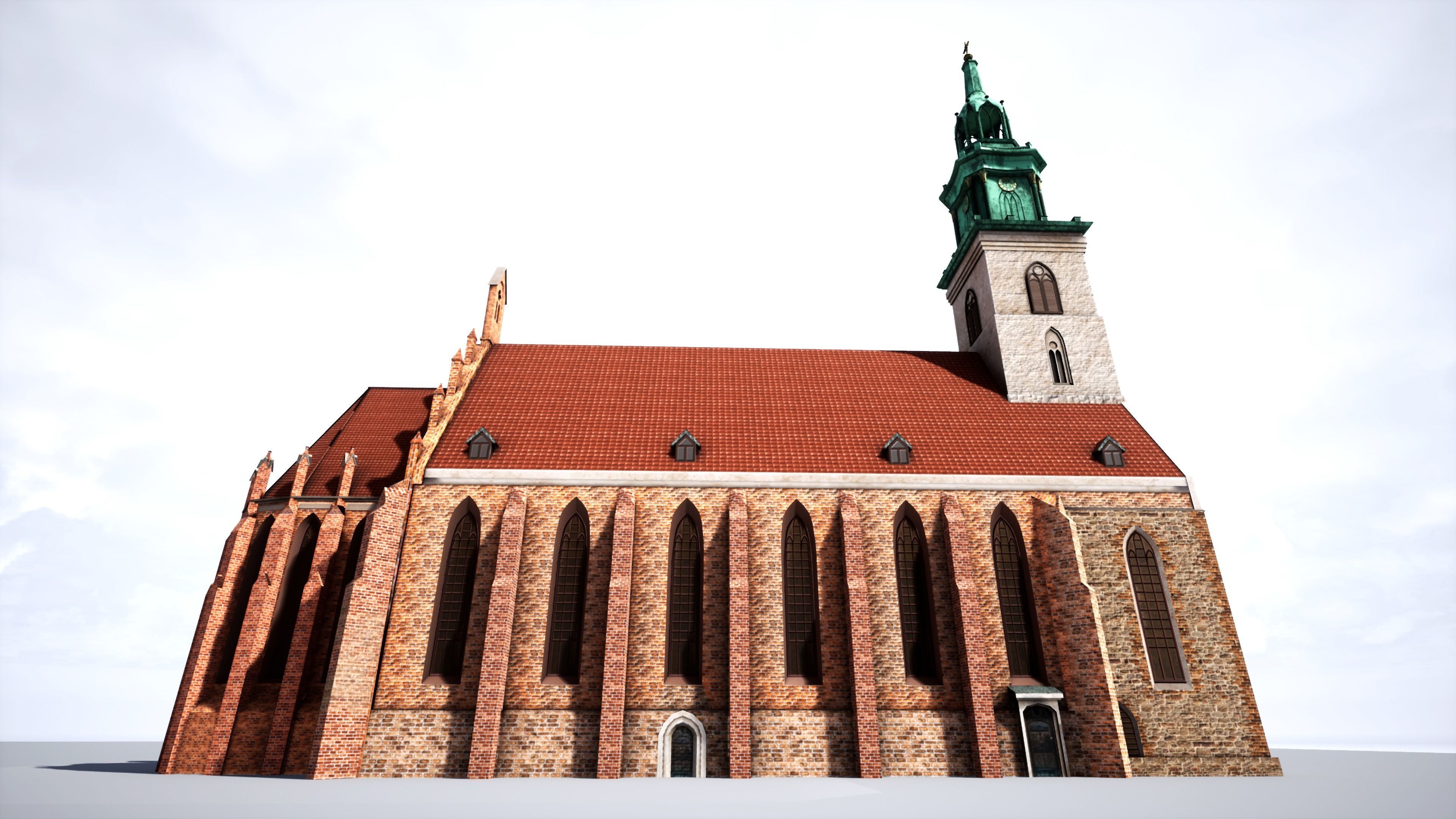 3D model Church Saint Mary VR / AR / low-poly | CGTrader