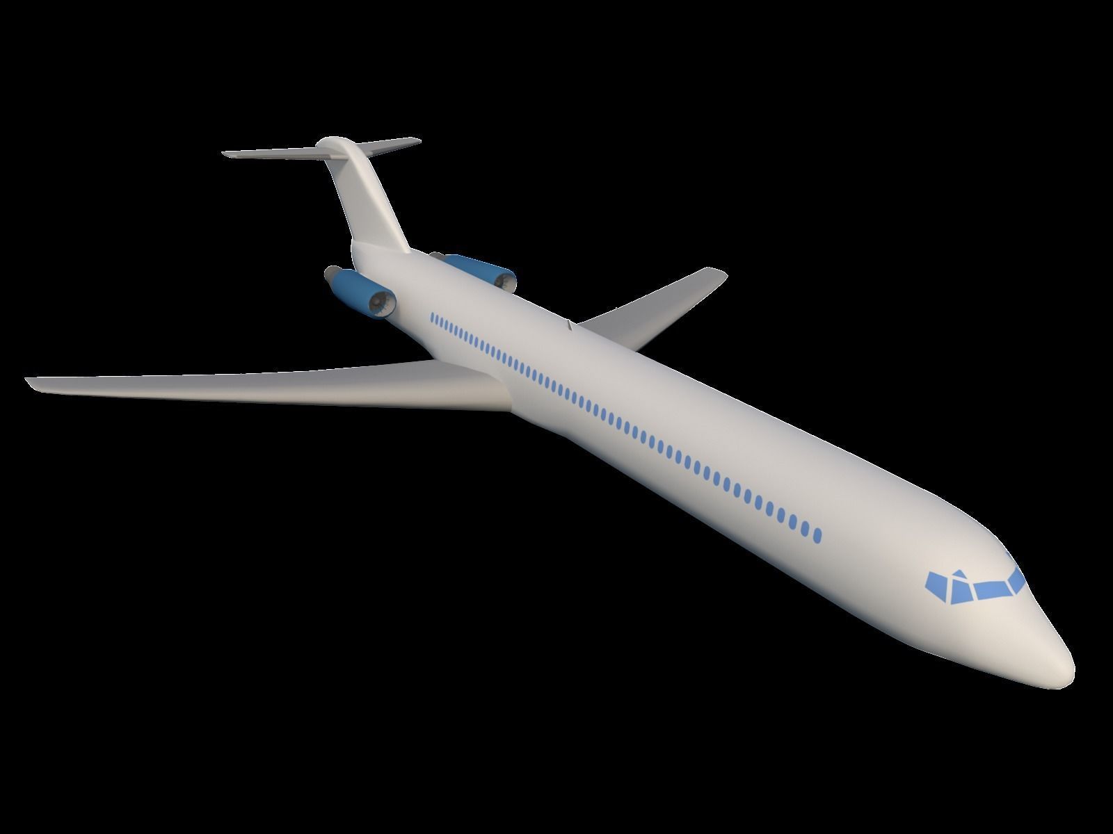 3D model MCDONELL DOUGLAS MD-80 VR / AR / low-poly | CGTrader