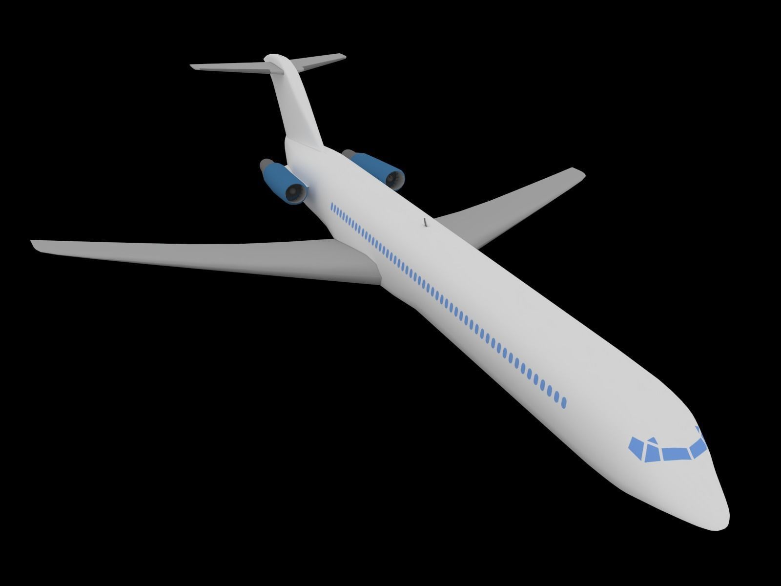 3D model MCDONELL DOUGLAS MD-80 VR / AR / low-poly | CGTrader