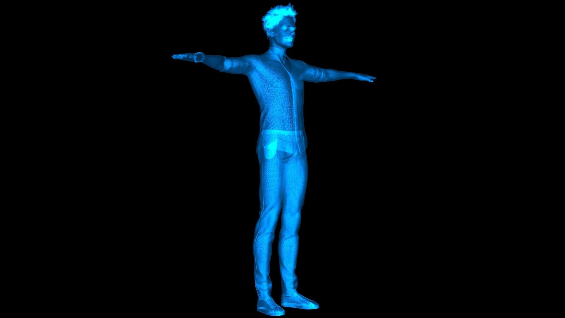 Barry Allen - The Flash 3D model animated rigged | CGTrader