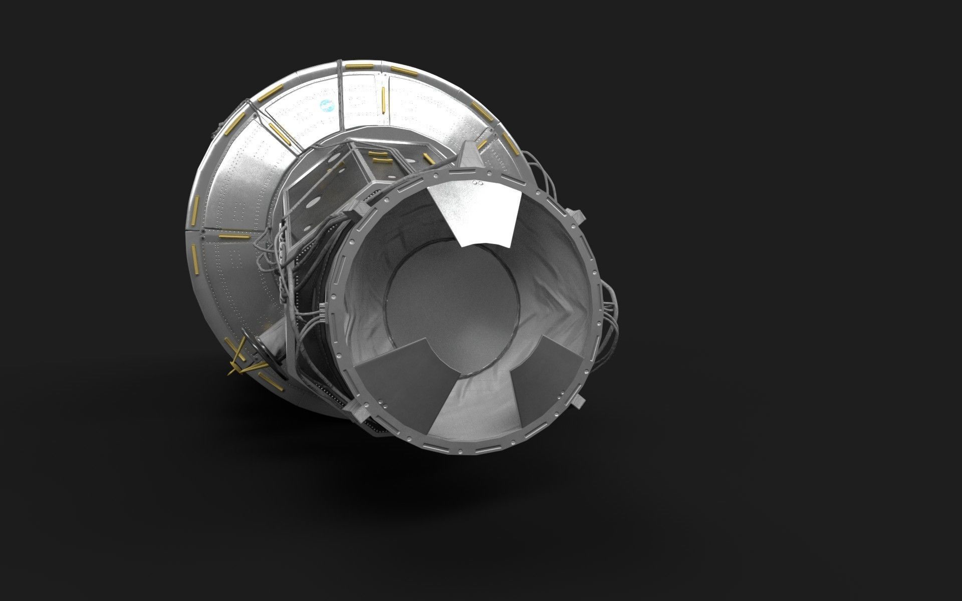 Node Two Harmony module on International Space Station 3D model | CGTrader
