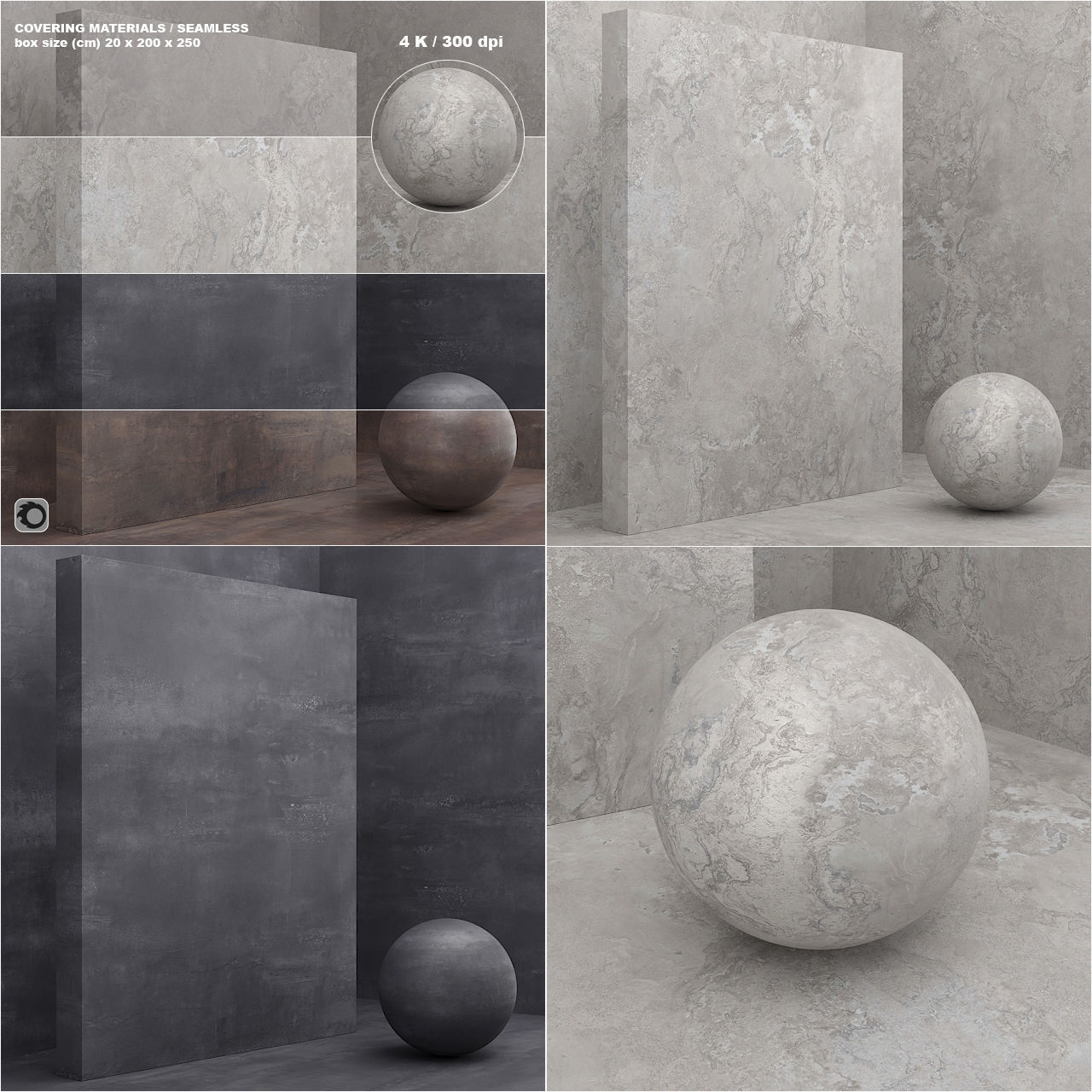 Materials seamless - coating stone plaster rust Texture | CGTrader