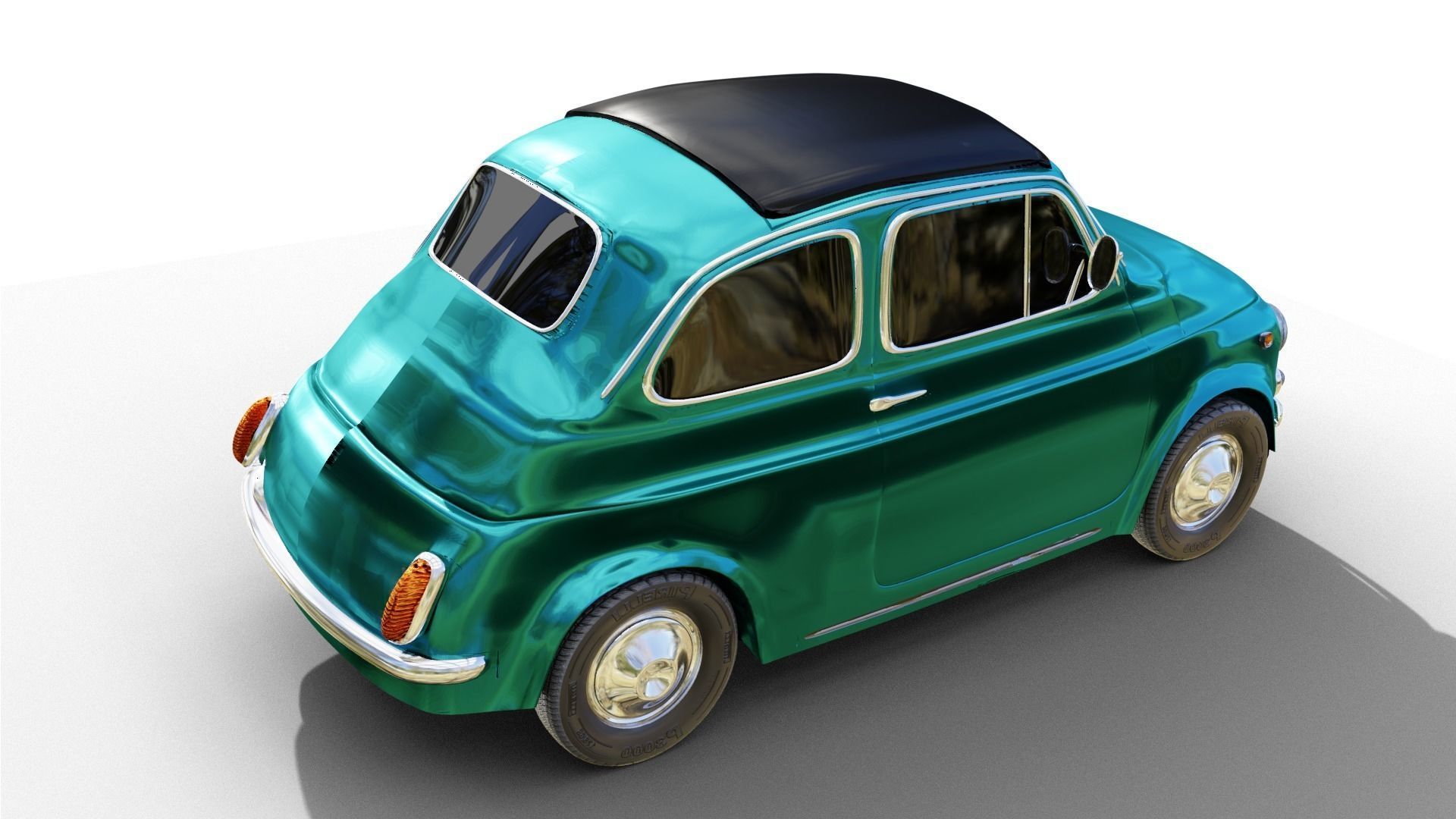 3D model FIAT 500 VR / AR / low-poly | CGTrader