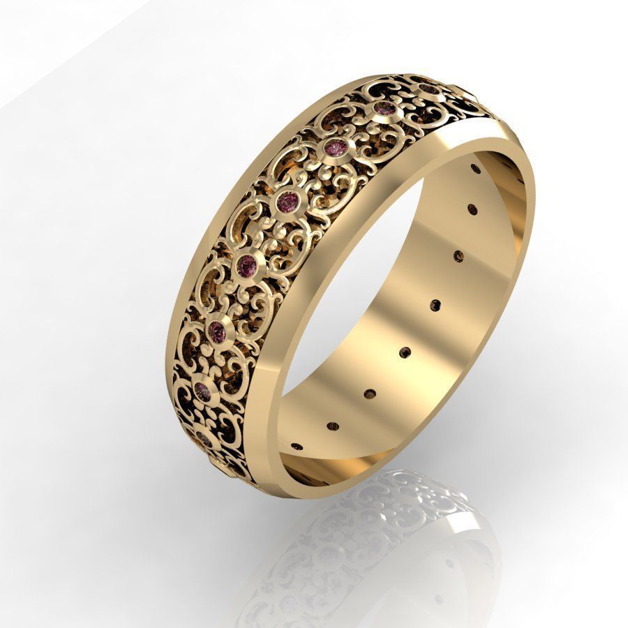 fashion wedding ring 3D model | CGTrader