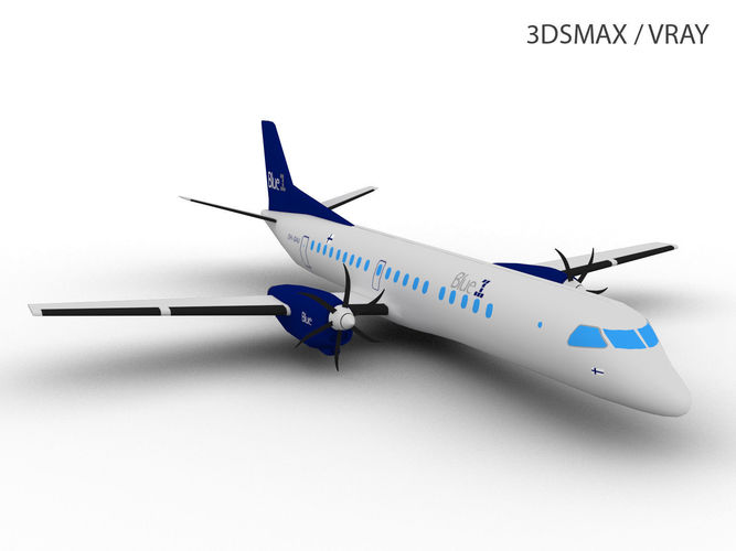 3D model SAAB 2000 VR / AR / low-poly animated | CGTrader