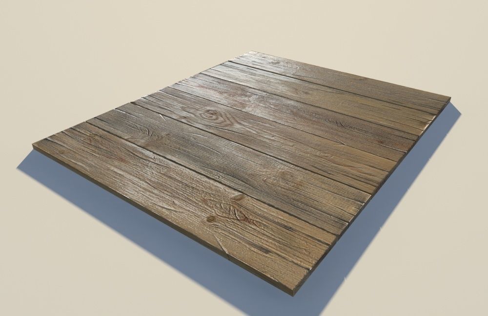 3D model wood planks VR / AR / low-poly | CGTrader