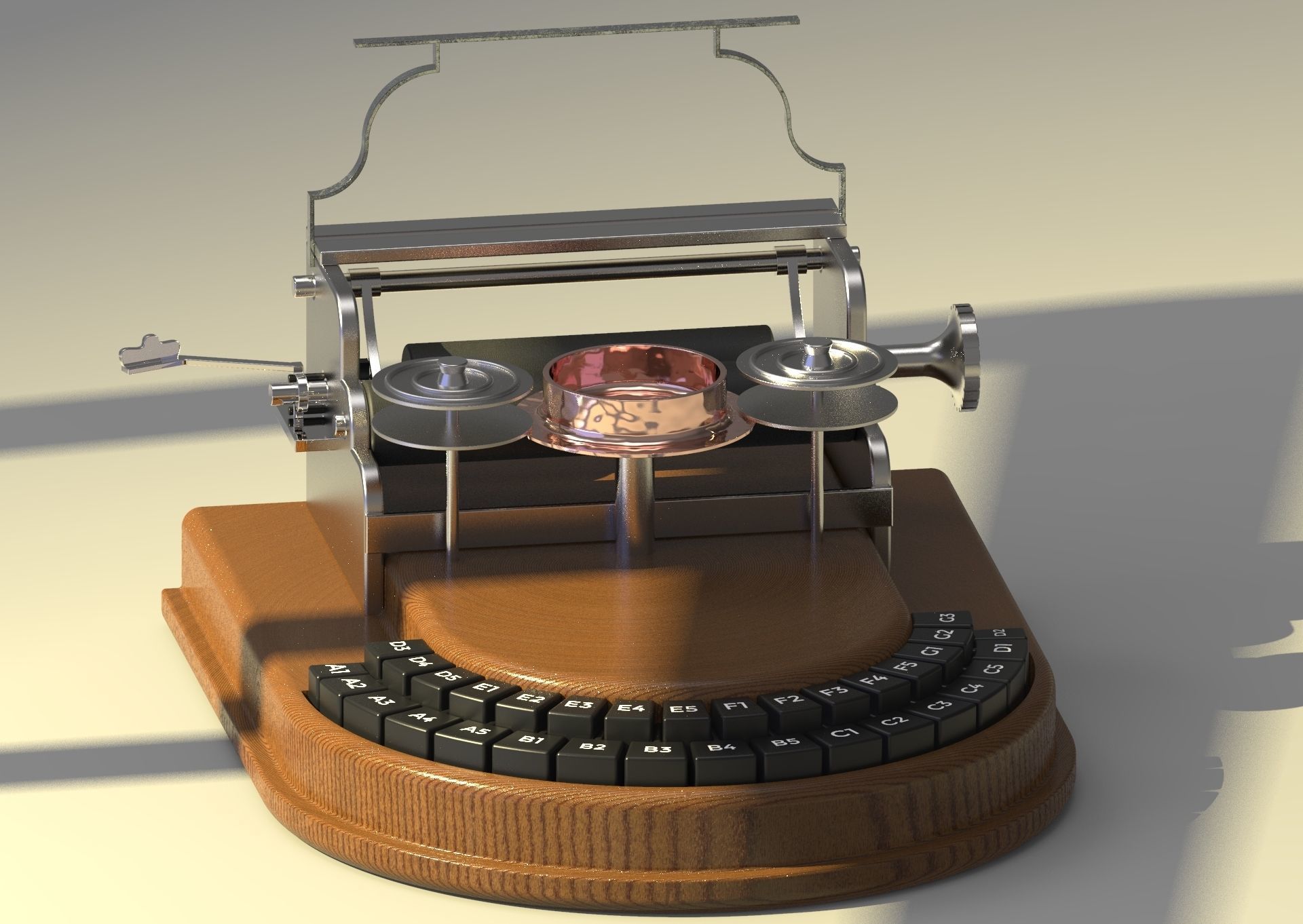 typewriter 3D model | CGTrader