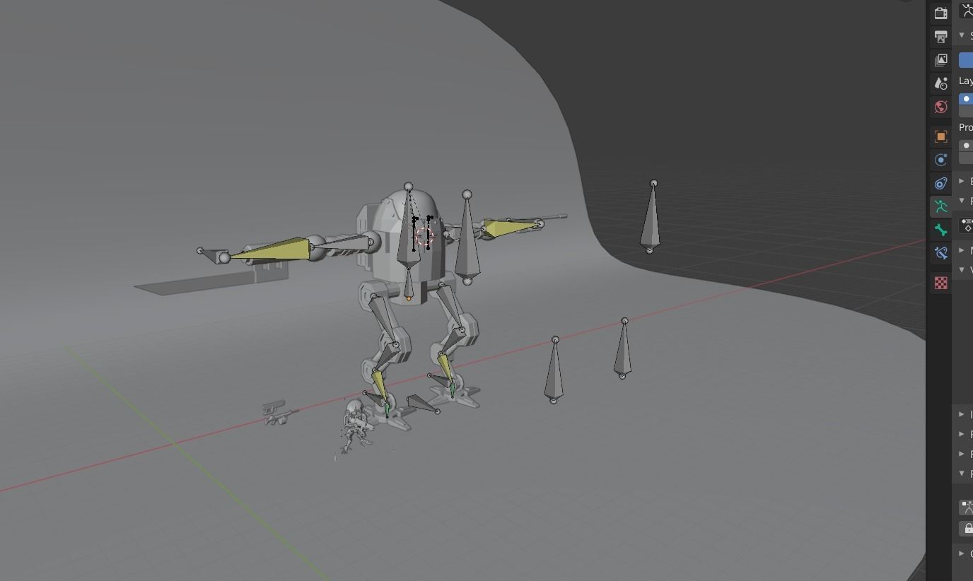 3D model Alien Mech Suit and Alien Soldier VR / AR / low-poly rigged ...