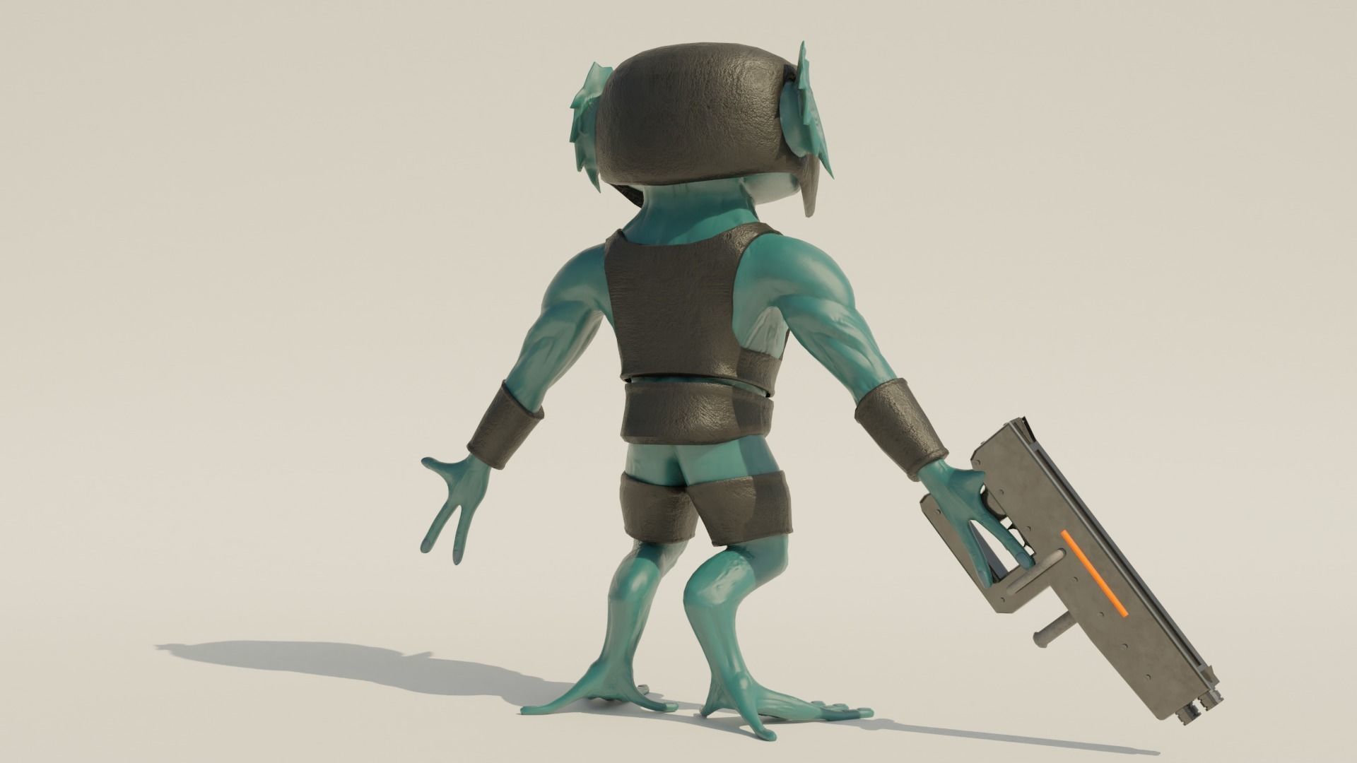 3D model Alien Mech Suit and Alien Soldier VR / AR / low-poly rigged ...