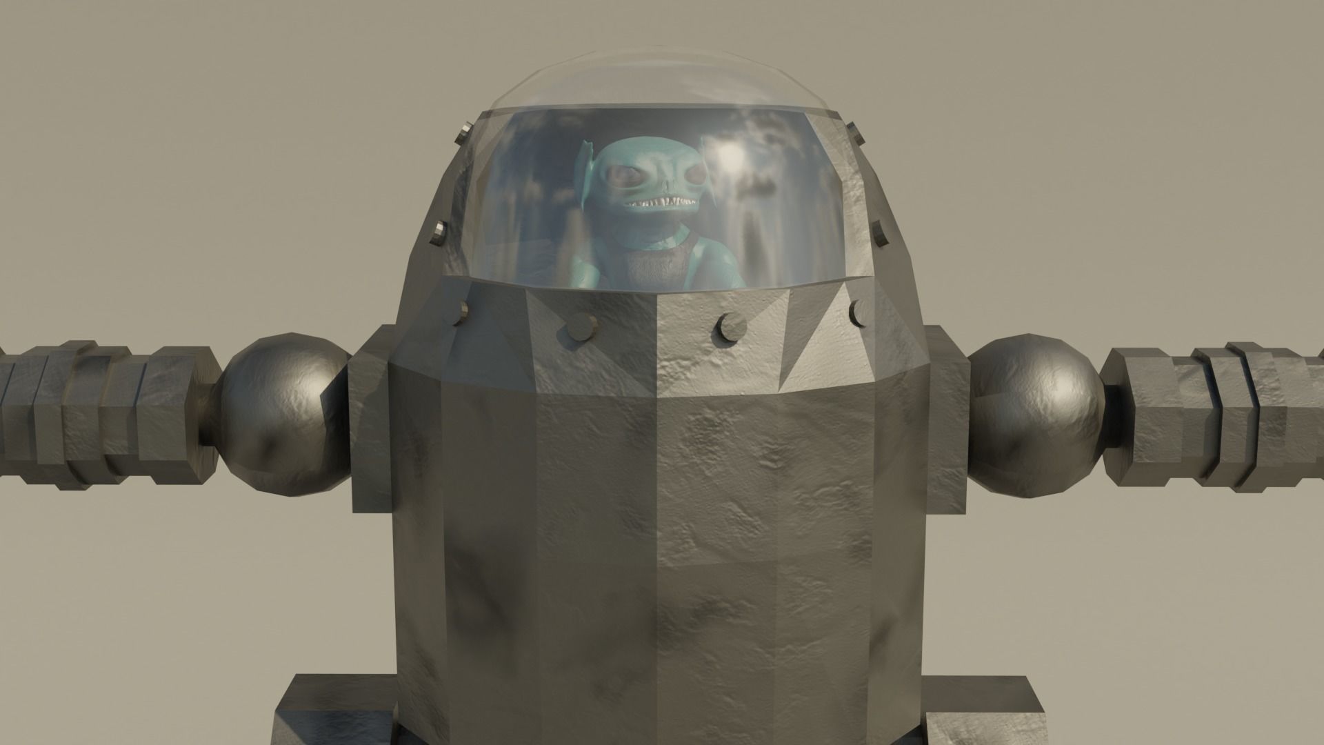 3D model Alien Mech Suit and Alien Soldier VR / AR / low-poly rigged ...