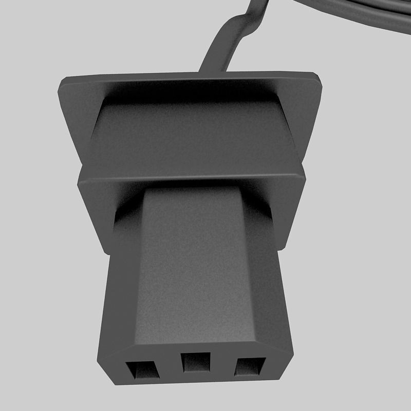 Computer cable 3D model | CGTrader