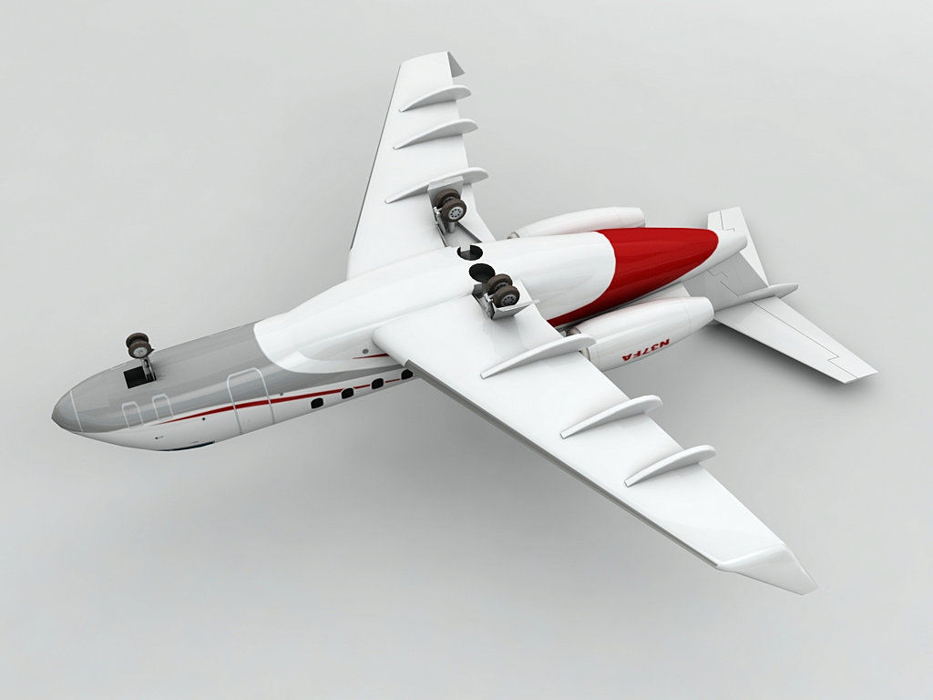 3D model Bombardier Challenger 300 Aircraft VR / AR / low-poly | CGTrader