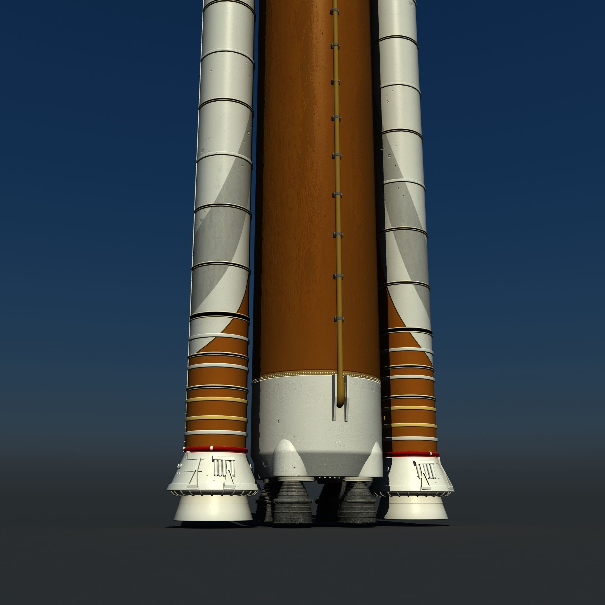 SLS Rocket Space Launch System 3D 3D model | CGTrader