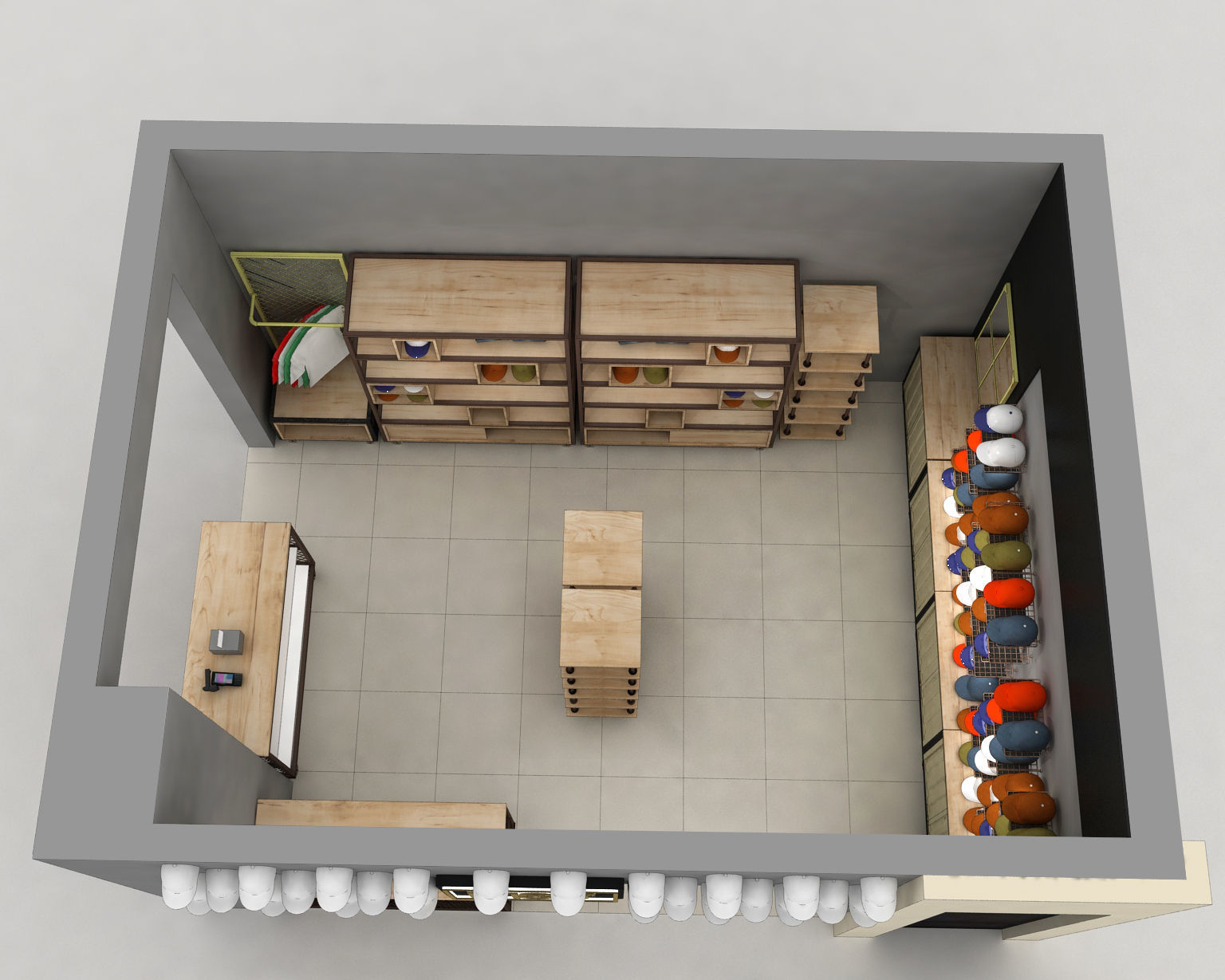Cap Store 3D model | CGTrader
