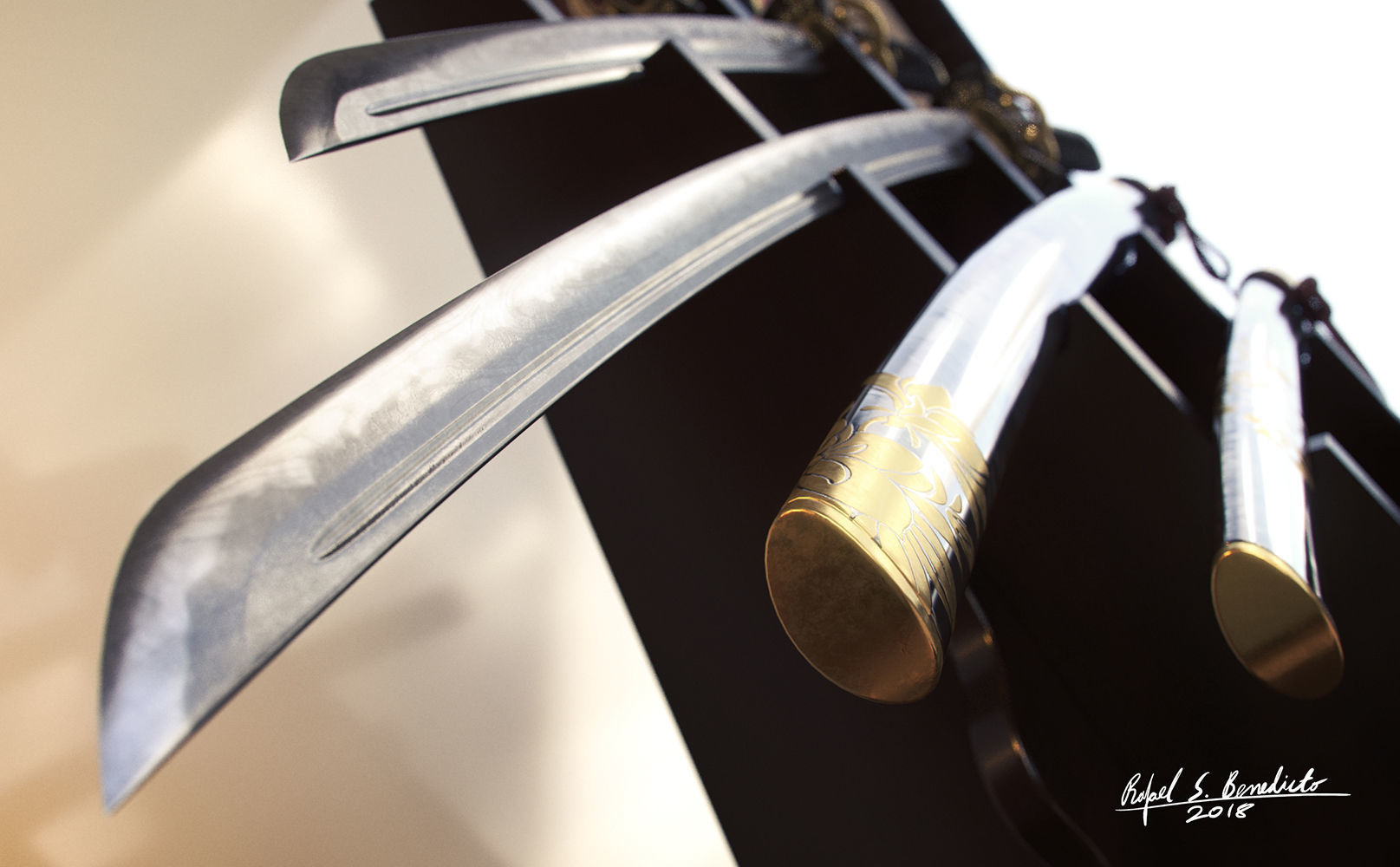 Complete Samurai Weapon Set 3D model | CGTrader