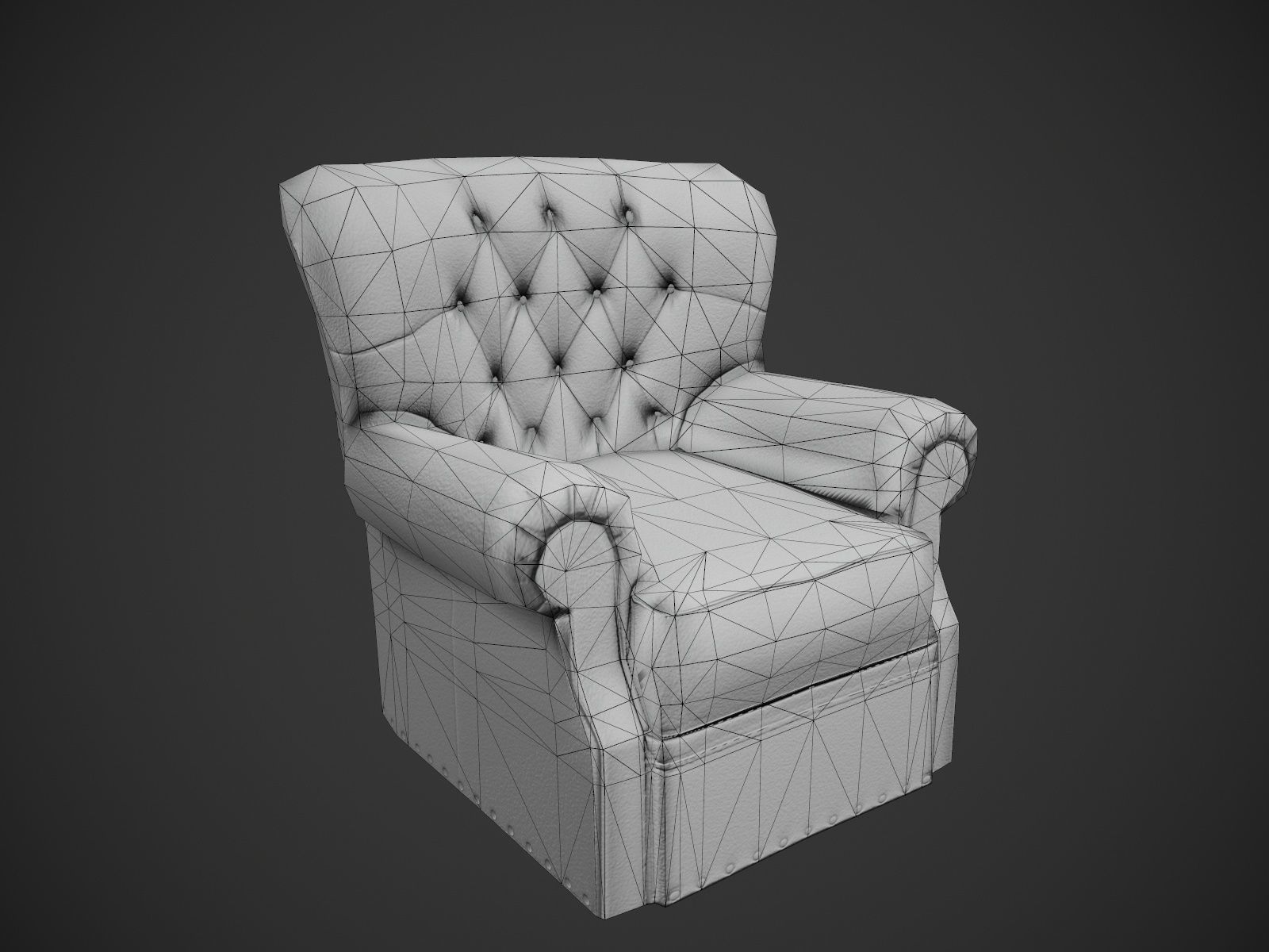 Armchair free VR / AR / low-poly 3D model | CGTrader