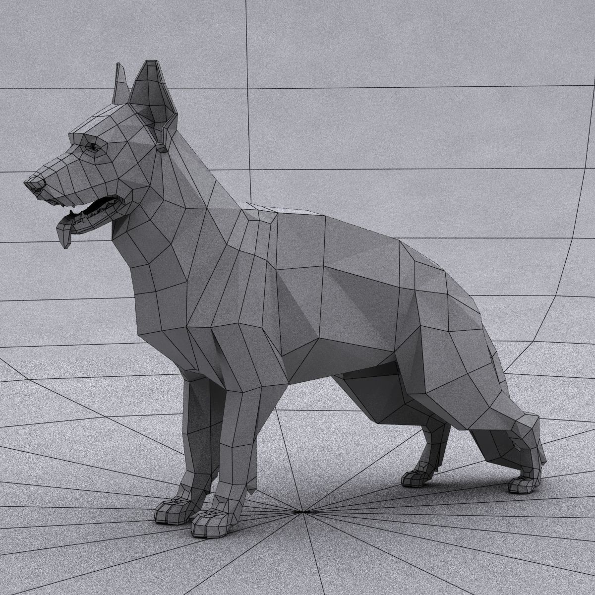 Rigged Dog 3D model rigged | CGTrader