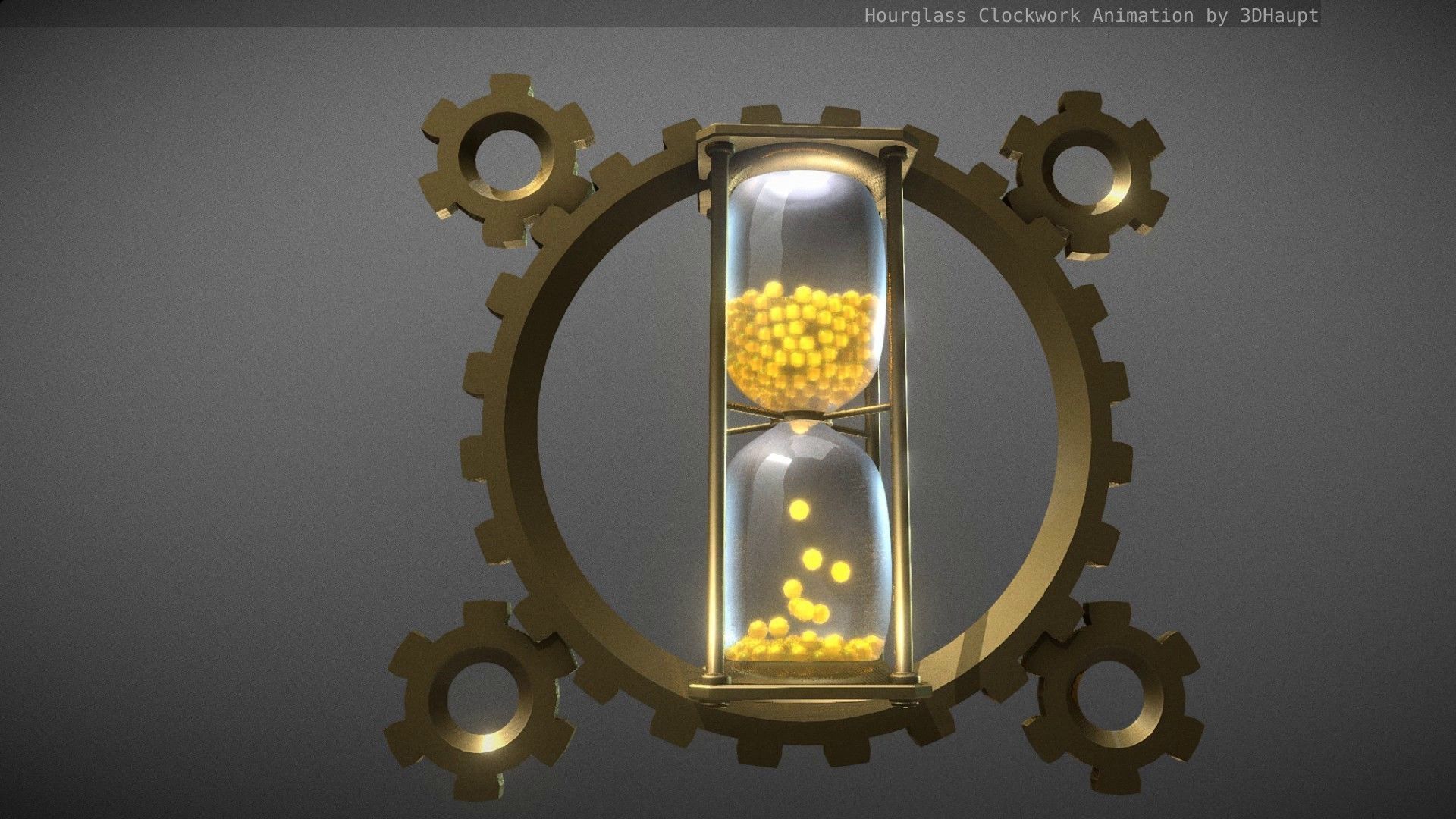 Hourglass Clockwork Animation free 3D model animated | CGTrader