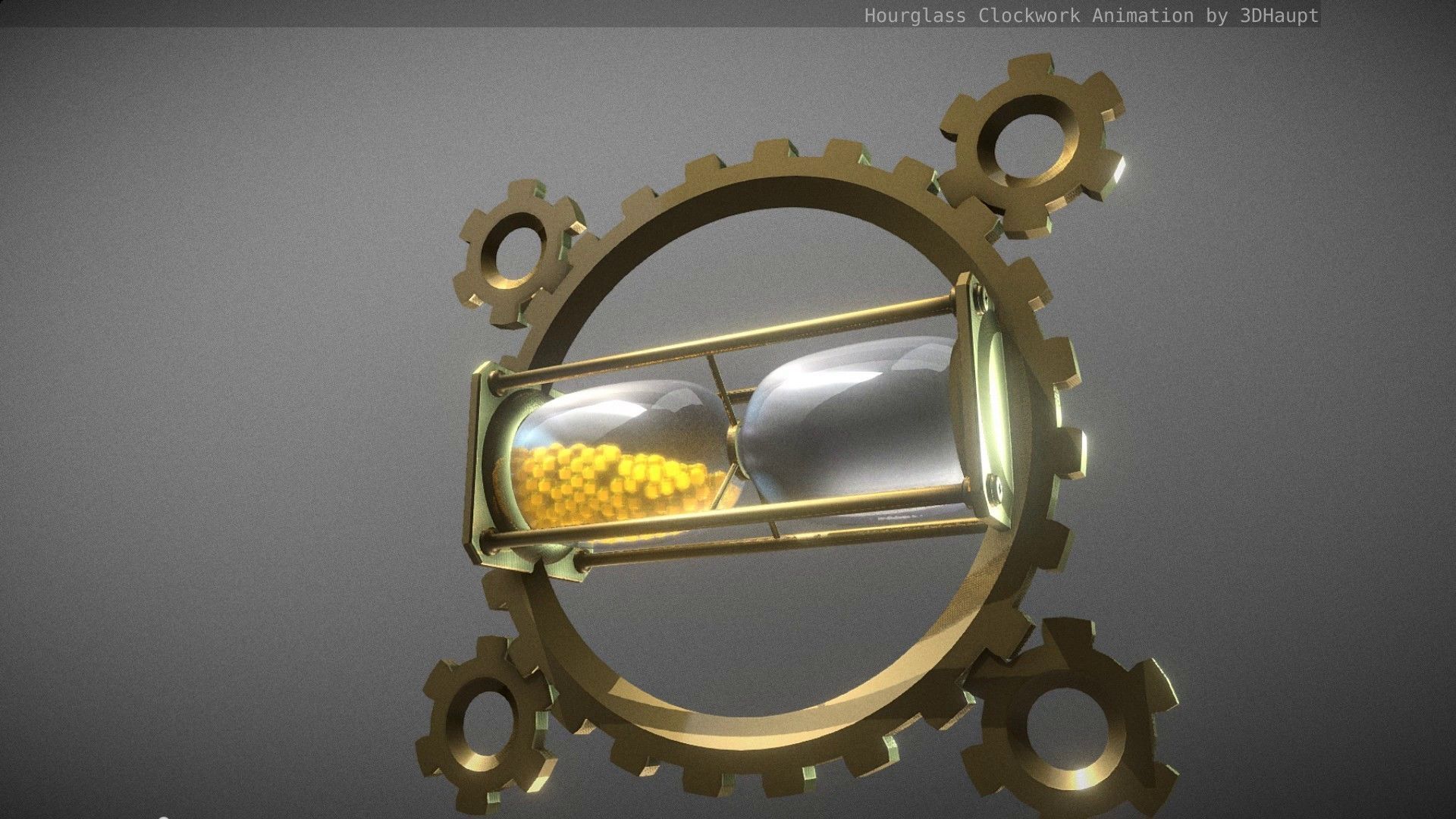 Hourglass Clockwork Animation free 3D model animated | CGTrader