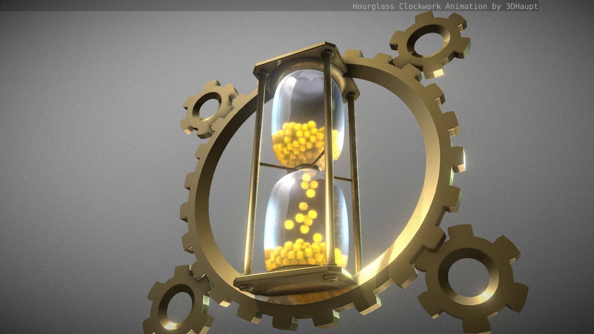 Hourglass Clockwork Animation free 3D model animated | CGTrader