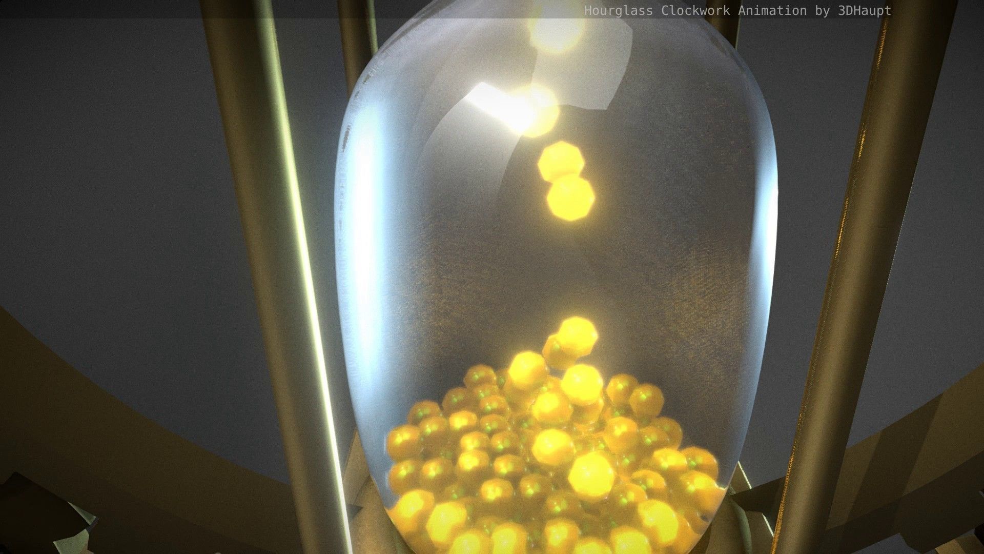 Hourglass Clockwork Animation free 3D model animated | CGTrader