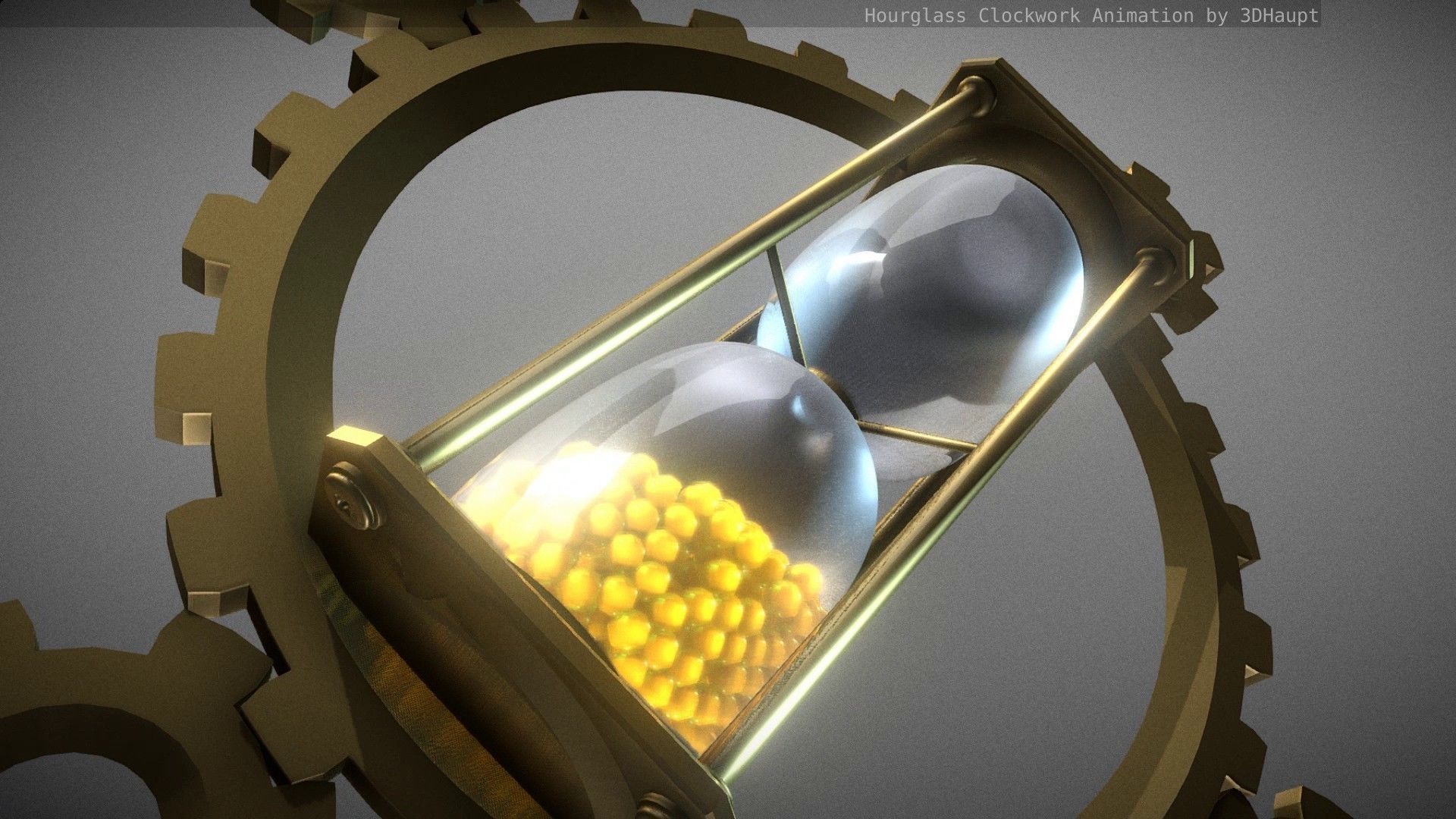 Hourglass Clockwork Animation free 3D model animated | CGTrader