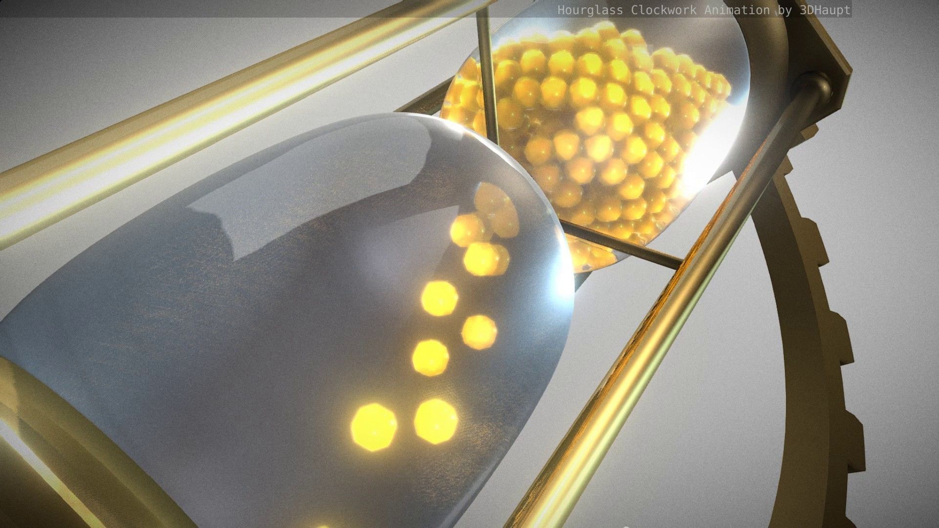 Hourglass Clockwork Animation free 3D model animated | CGTrader