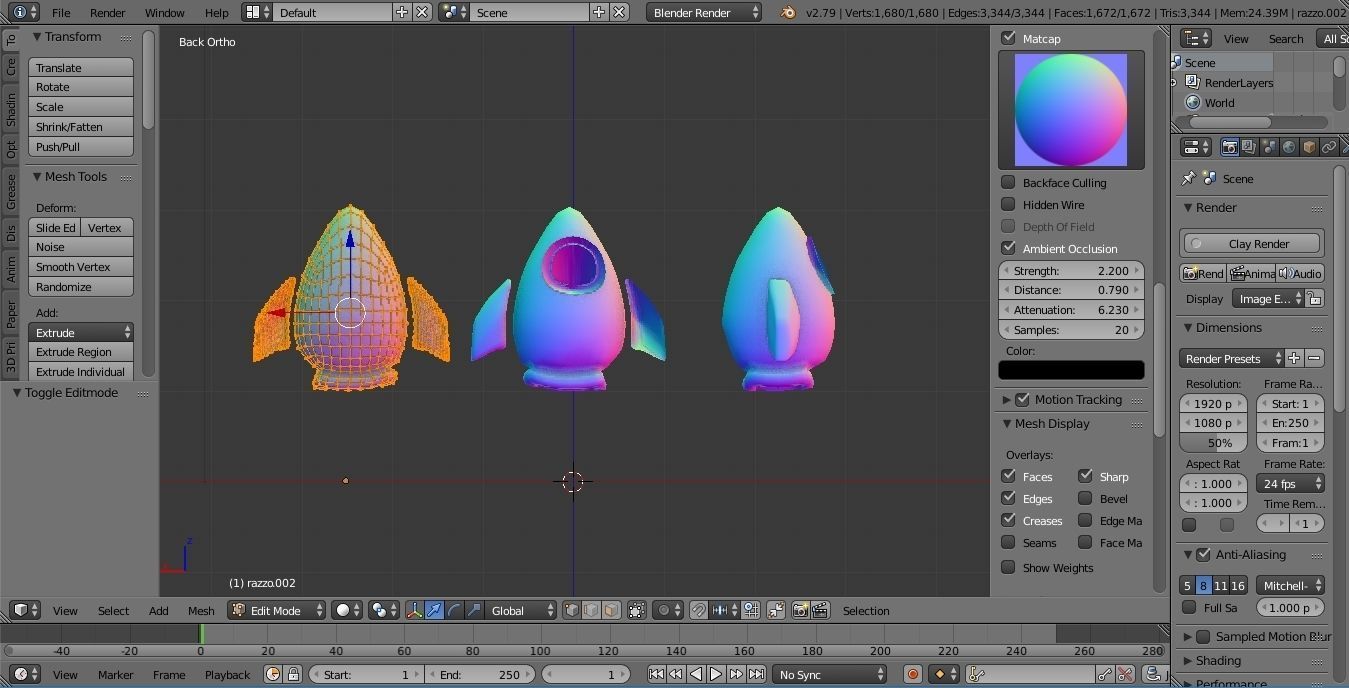 3D model toon rocket VR / AR / low-poly | CGTrader