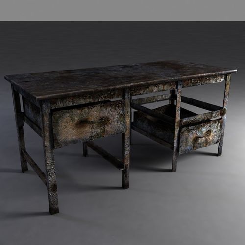 3D model Rusty workbench VR / AR / low-poly | CGTrader