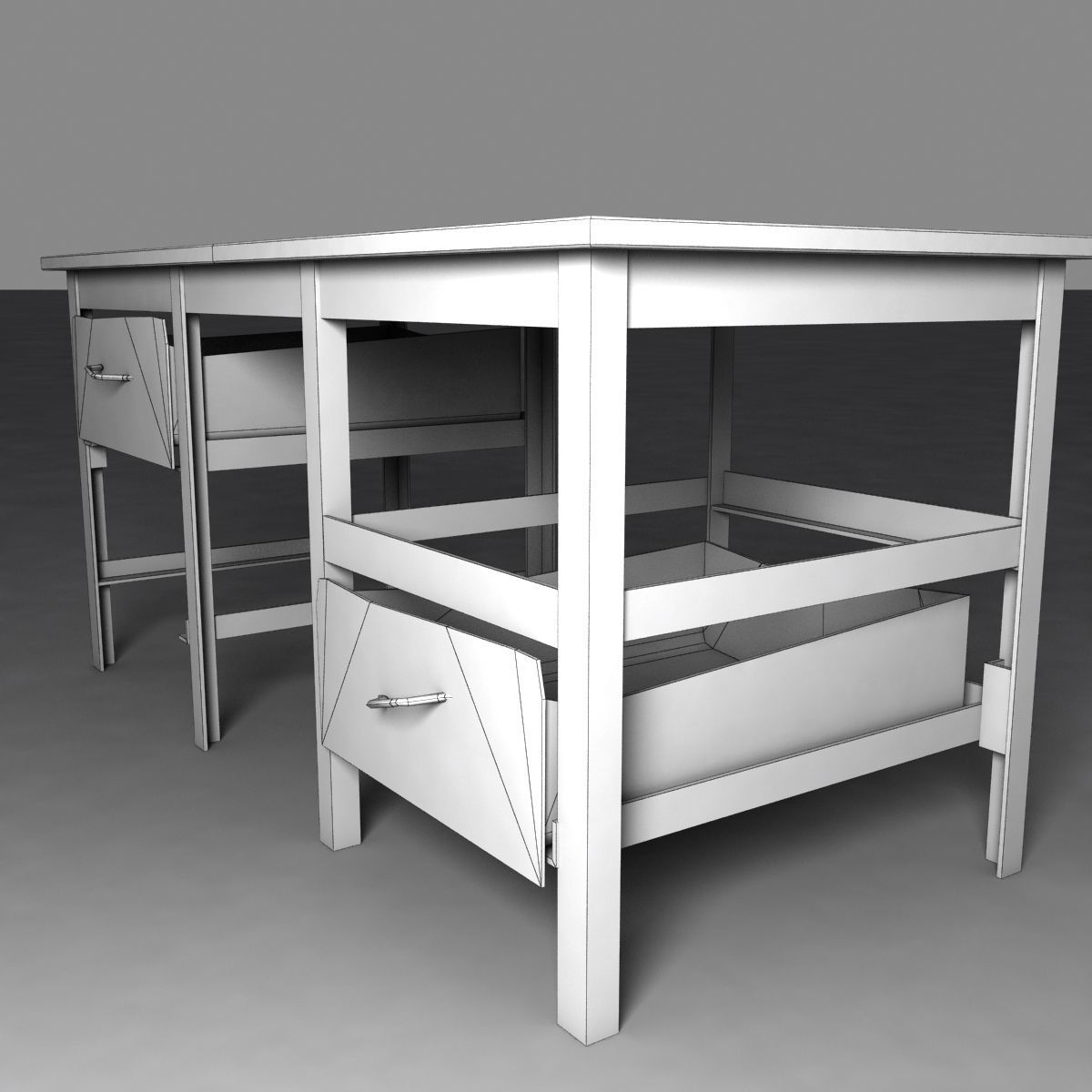 3D model Rusty workbench VR / AR / low-poly | CGTrader