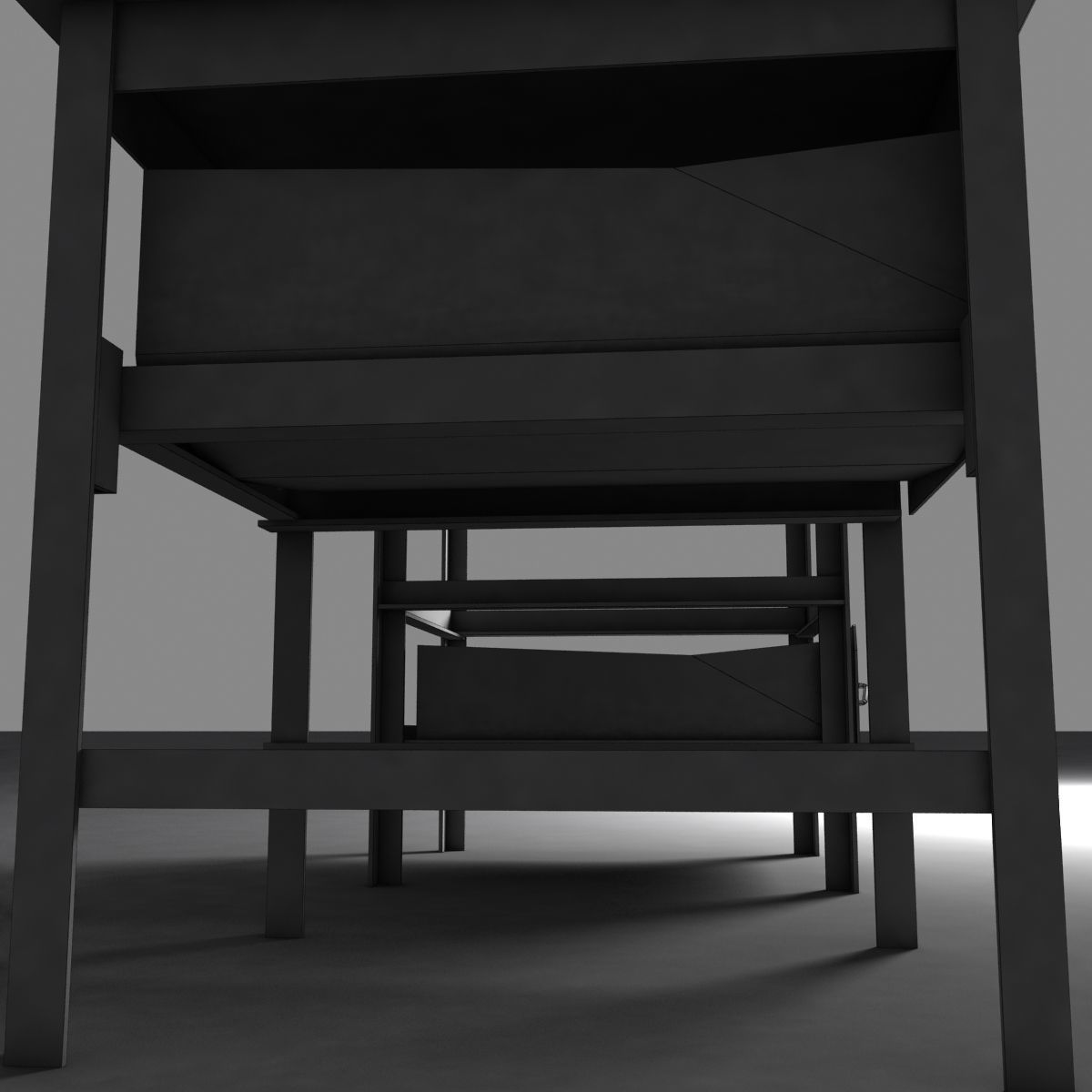 3D model Rusty workbench VR / AR / low-poly | CGTrader