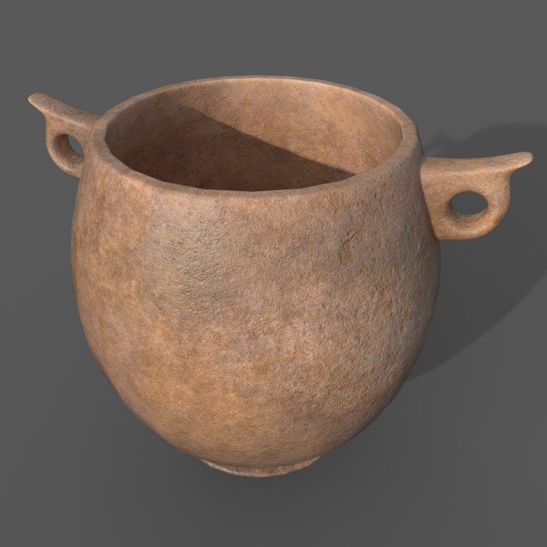 3D model Medieval Terracotta Pot with handles VR / AR / low-poly | CGTrader