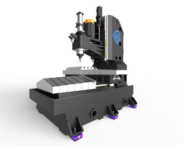 vertical-axis-milling-machine 3D model | CGTrader
