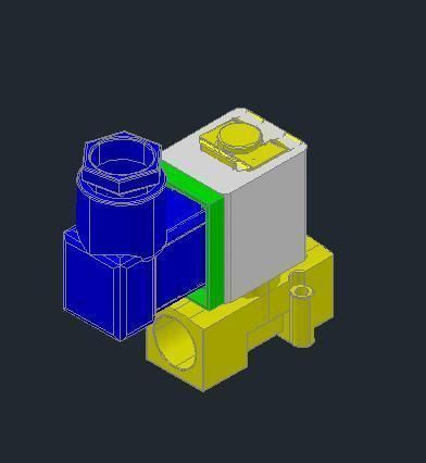 14 air solenoid valve free 3D model | CGTrader
