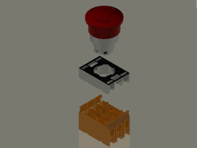 E-stop button free 3D model | CGTrader
