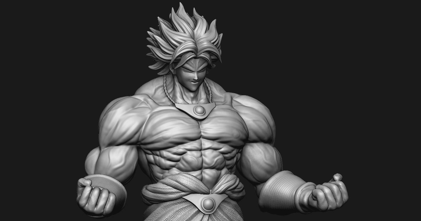 Broly - Dragonball FighterZ - High quality Figure 3D model 3D printable ...