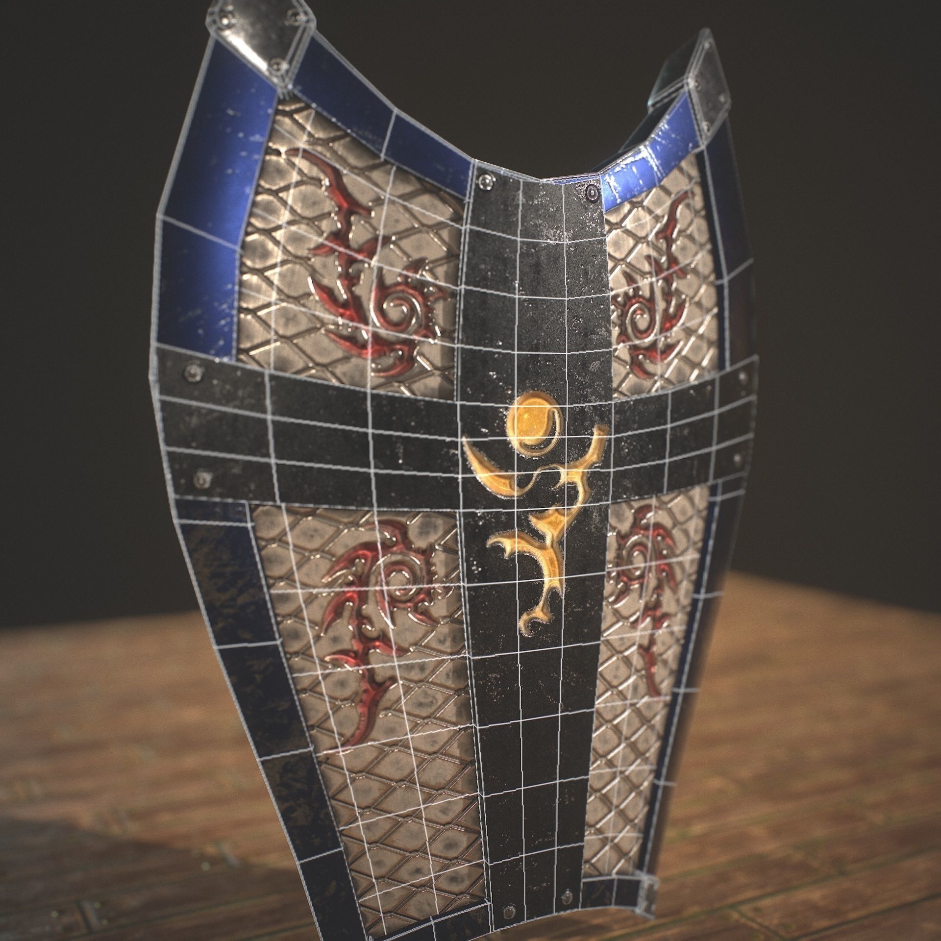 3D model HIE Game Ready Shield D180731 VR / AR / low-poly | CGTrader