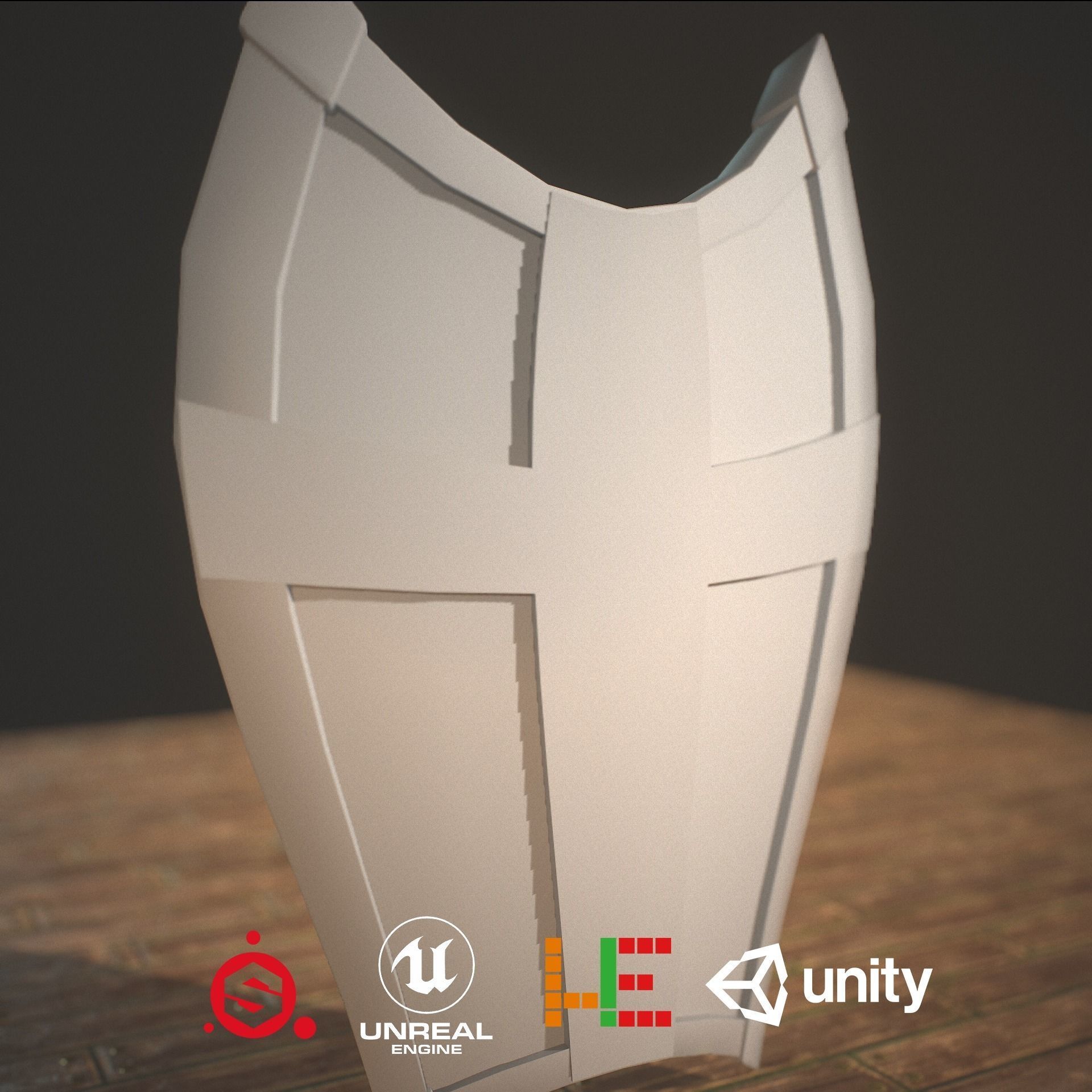 3D model HIE Game Ready Shield D180731 VR / AR / low-poly | CGTrader