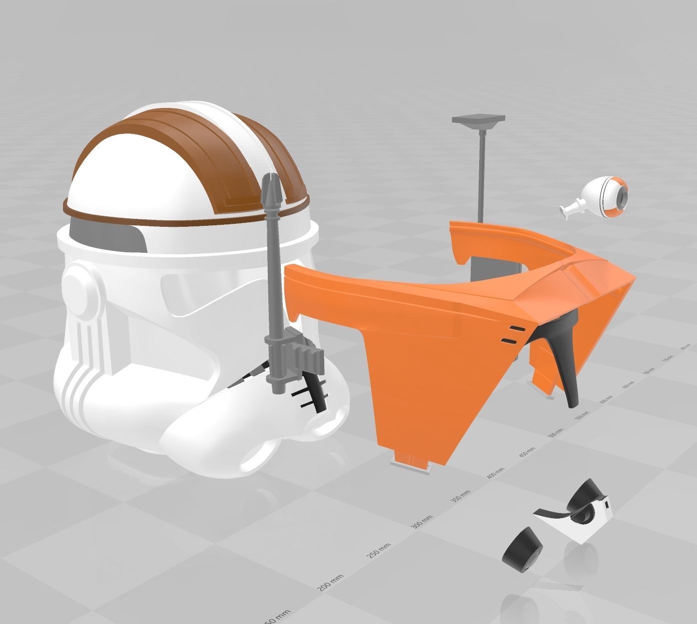Star Wars Clone Wars Commander Cody Helmet 3D model 3D printable | CGTrader