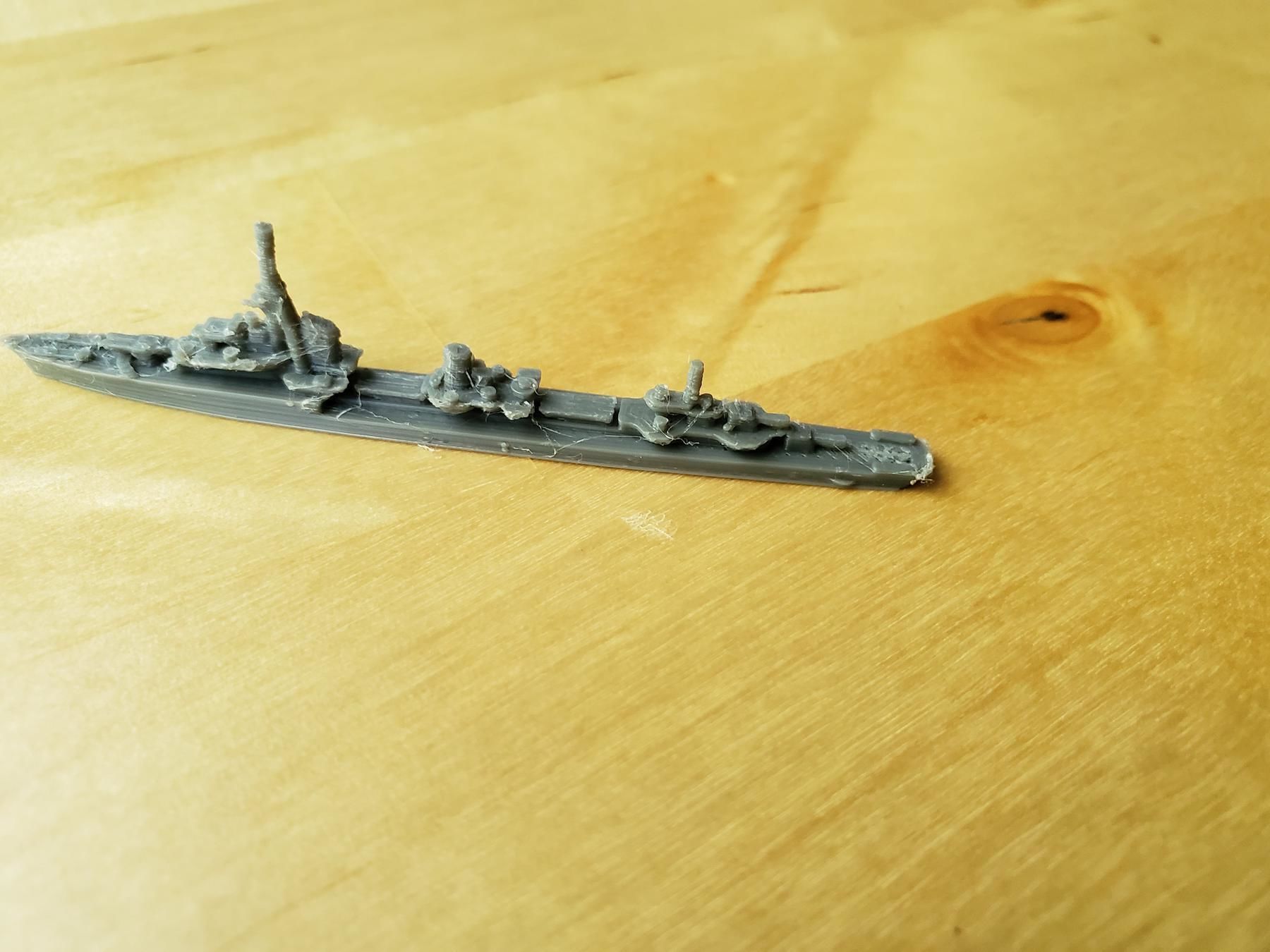 German Type 1936A Destroyer 3D model 3D printable | CGTrader