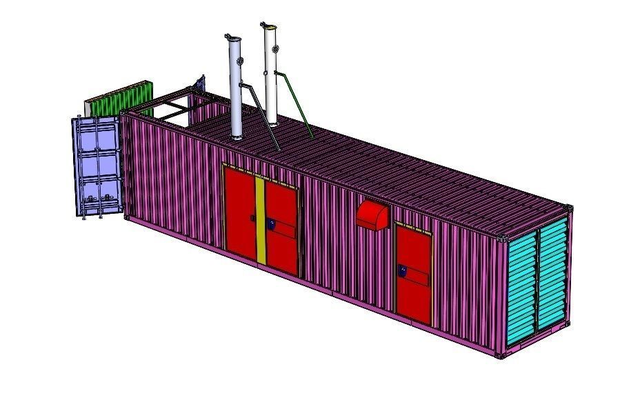 Enclosure Generator CAT3516B free 3D model | CGTrader