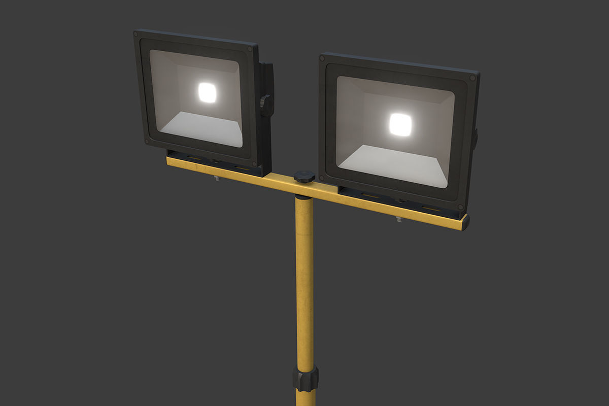 3D model LED Work Light Stand VR / AR / low-poly | CGTrader