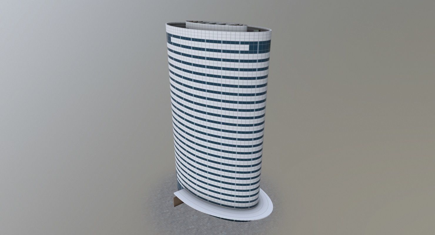 3D model Amsterdam Oval Tower VR / AR / low-poly | CGTrader