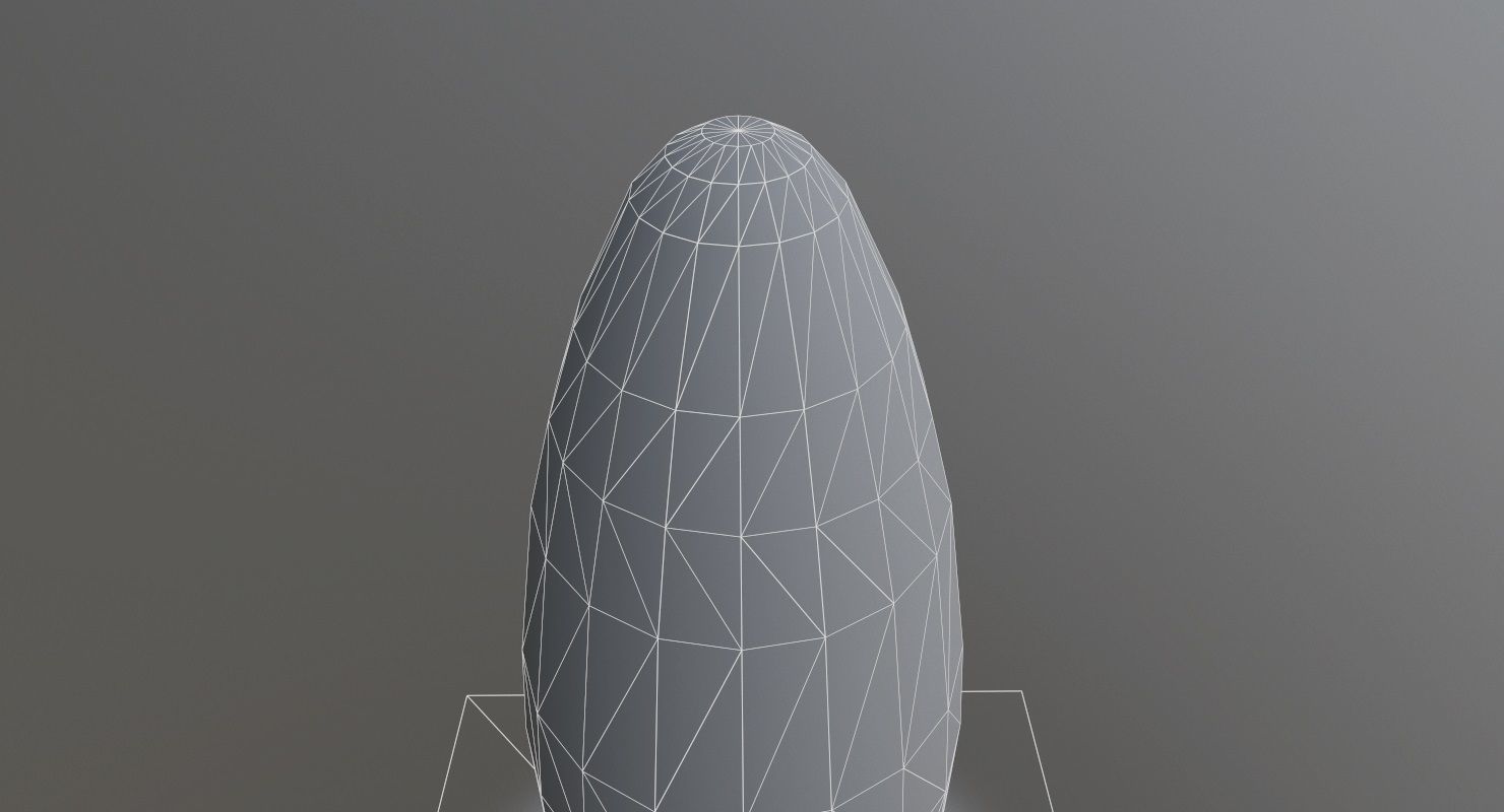 3D model London Gherkin Building VR / AR / low-poly | CGTrader