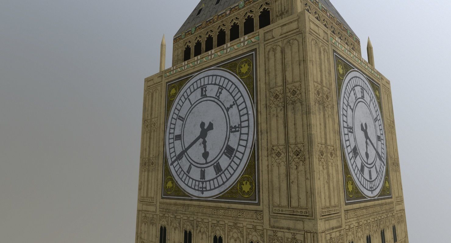 3D model London Big Ben VR / AR / low-poly | CGTrader